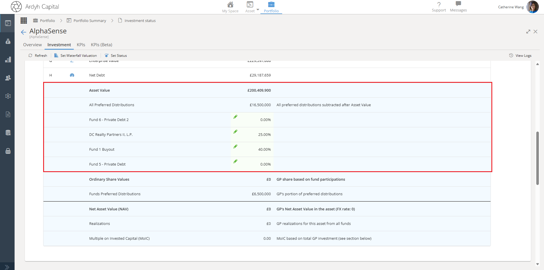 Waterfall Valuation - New Feature – Untap Support